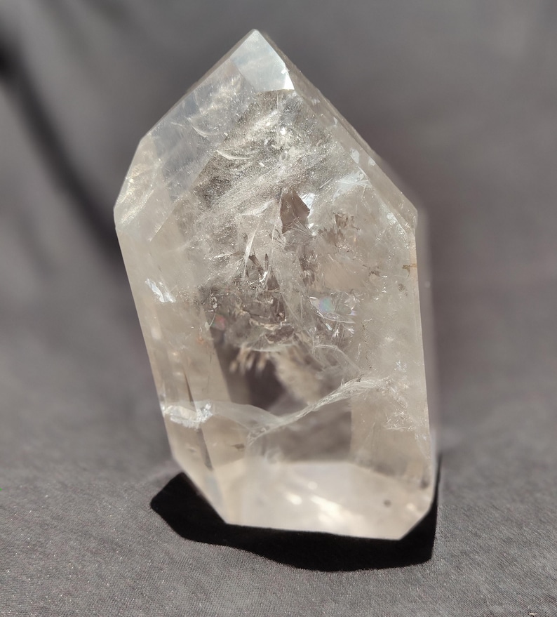 Rainbow Smoky Quartz Freeform Tower Point 170mm | Natural Smoky Crystal ...