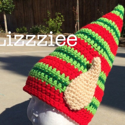 Elf Ears Crochet Hat PATTERN PDF Christmas Instructions to | Etsy