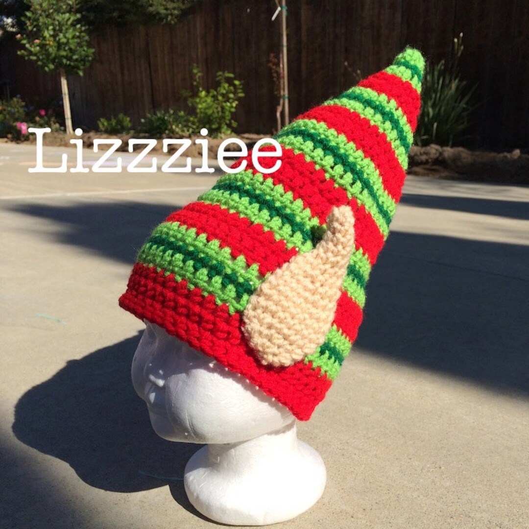 Elf Ears Crochet Hat PATTERN PDF - Christmas - Instructions to Make ...