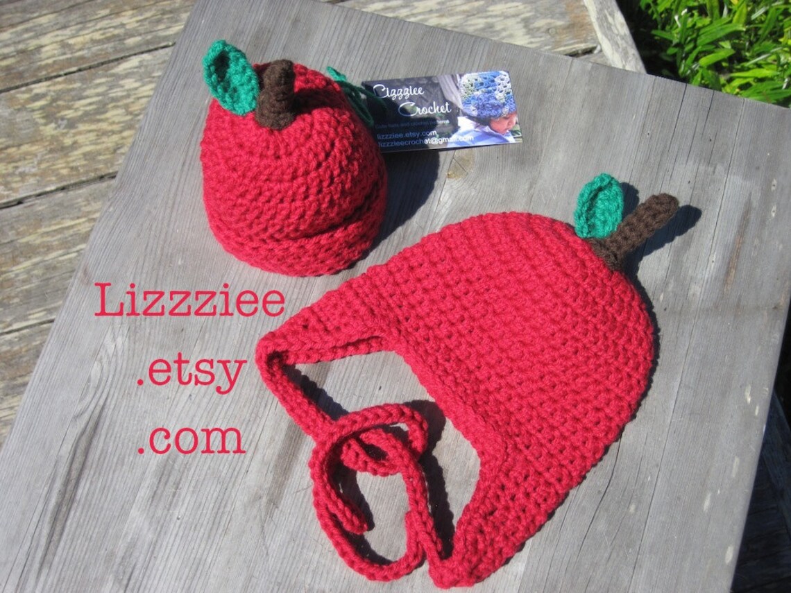 Apple Hat Pattern Easy crochet hat PDF Instructions to | Etsy