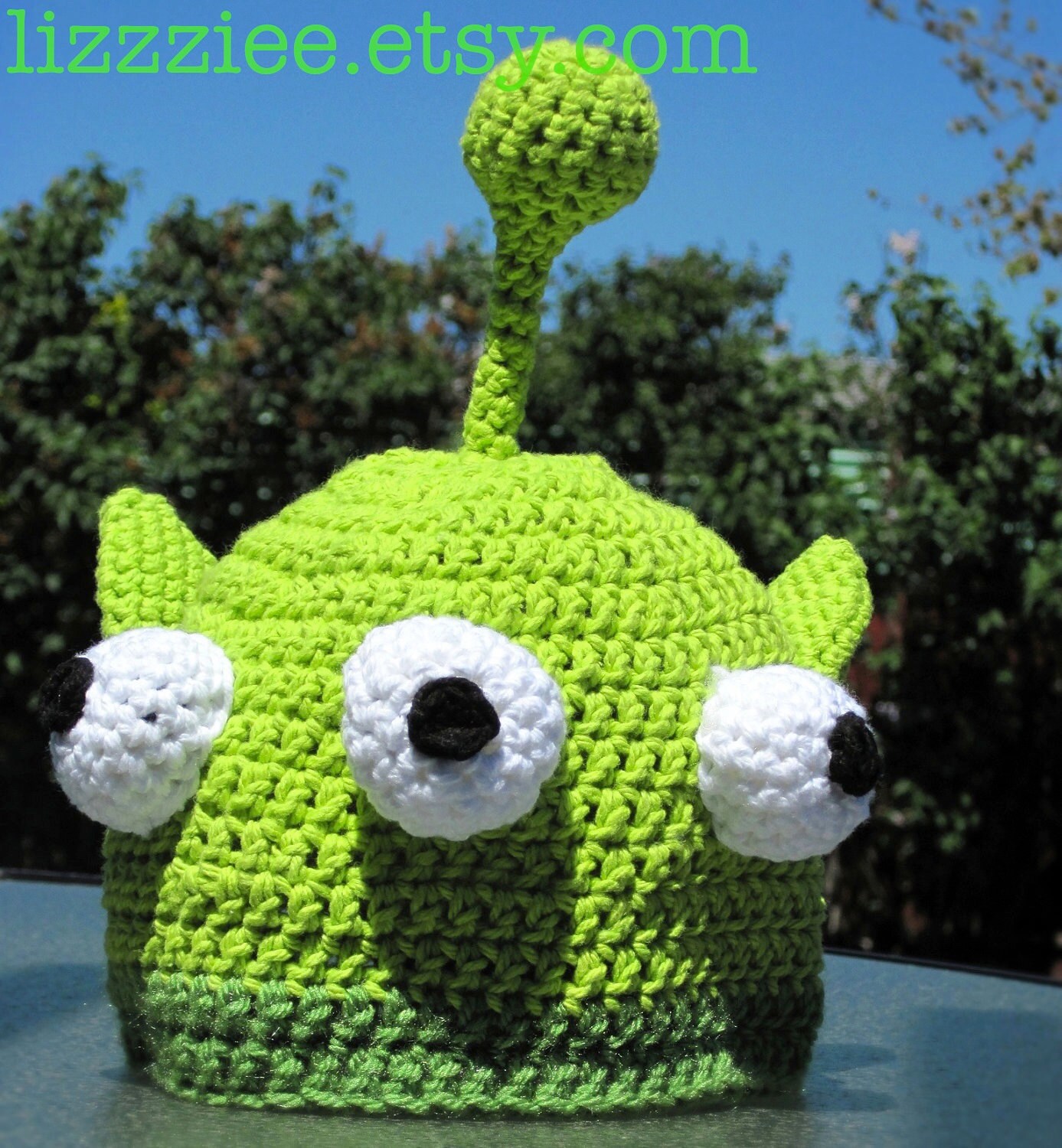 Little Green Monster Hat Crochet Pattern PDF instructions | Etsy