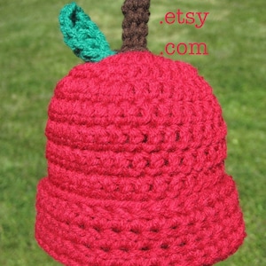 Apple Hat Pattern - Easy Crochet Hat PDF - Instructions to Make ...
