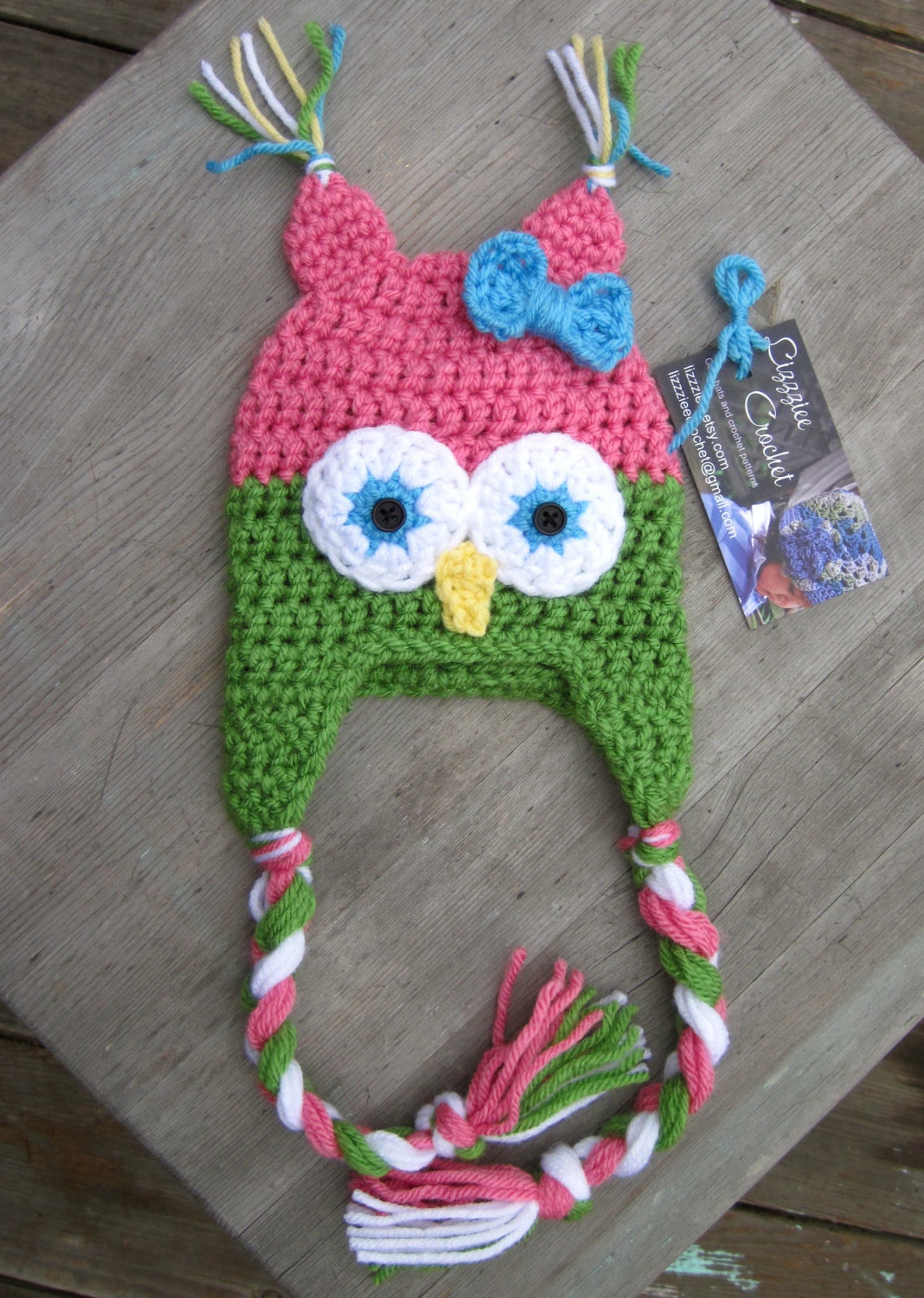 Little Owl Crochet Hat Pattern PDF Easy 6 Sizes Beanie - Etsy