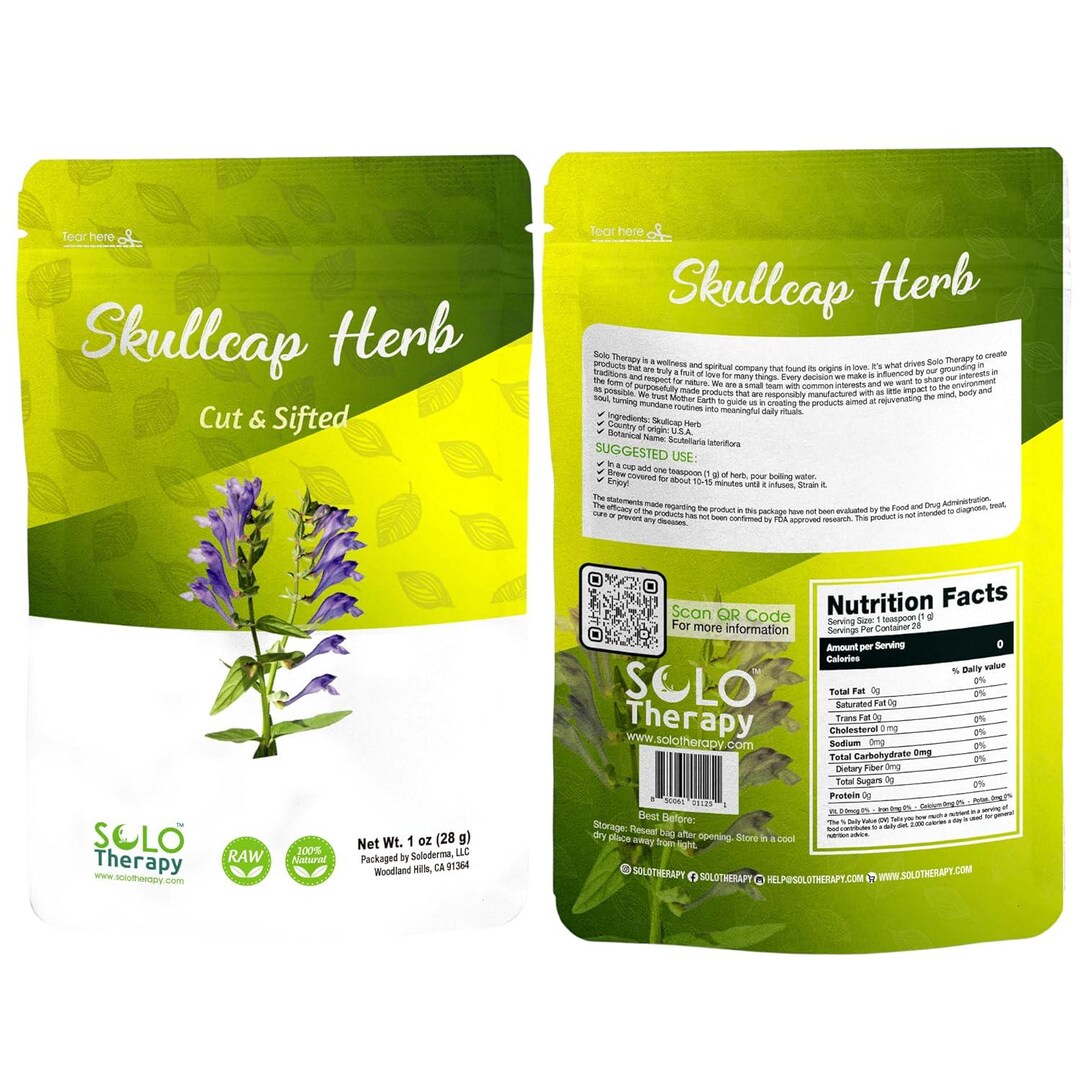Skullcap Herb 28 Grams - Skullcap Tea - Skullcap Dried Herb ...