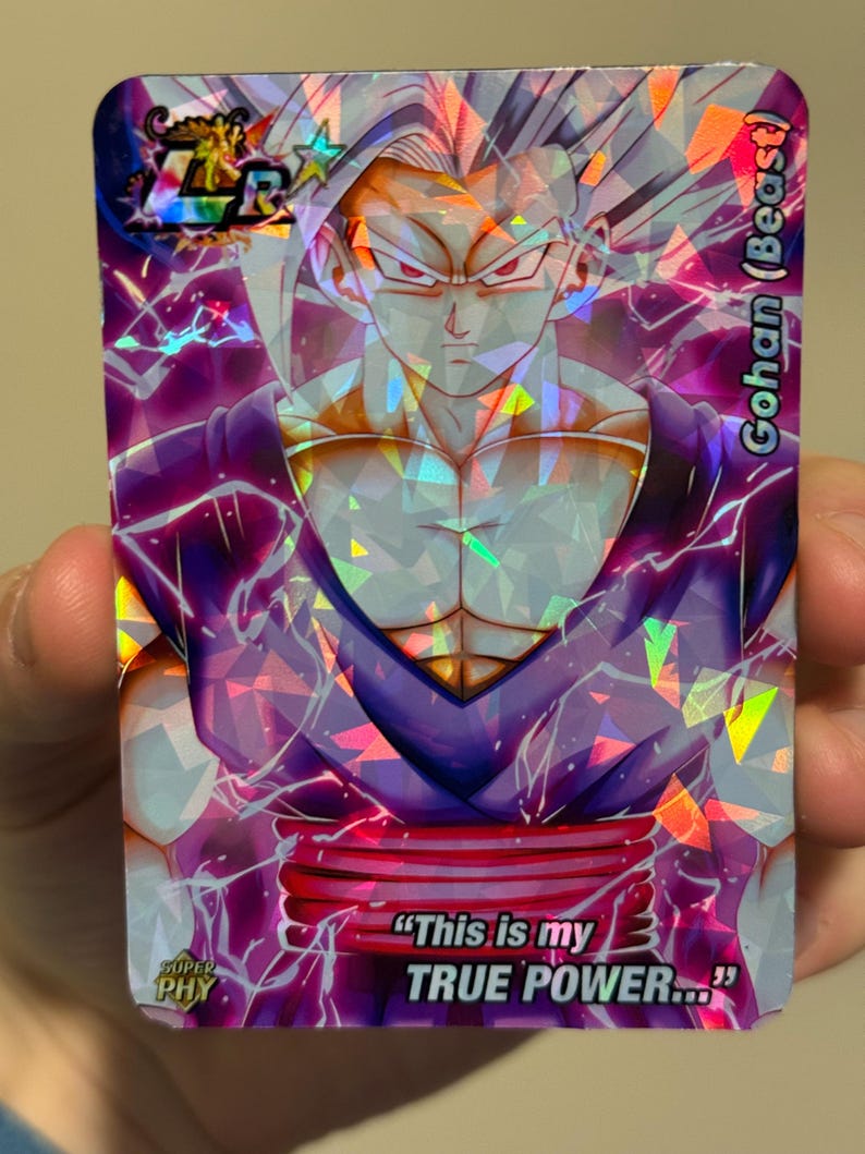 TCG Dokkan Battle Card | Lr Phy Ultimate Gohan + Beast Gohan Art - Etsy