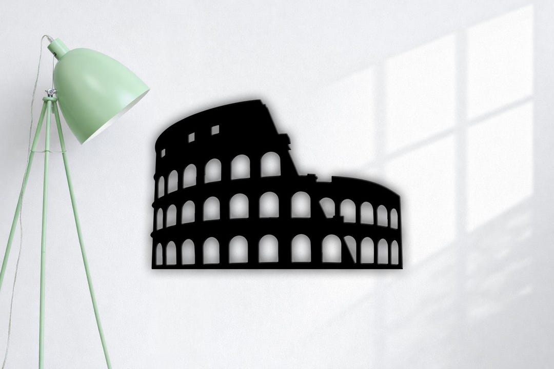 Colosseum SVG - Romet Italy Cut File - Colosseum Silhouette Laser Cut ...
