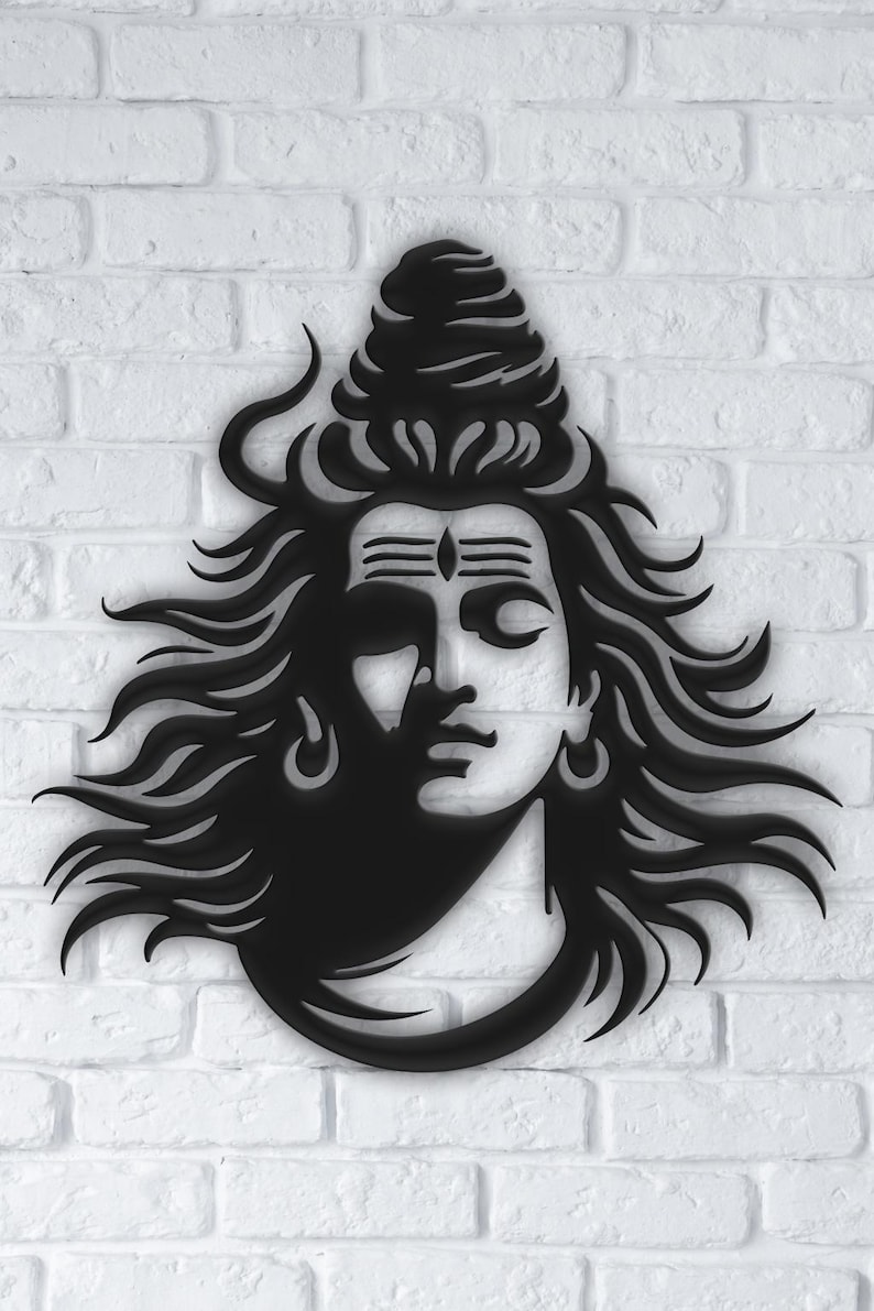 Lord Shiva Nataraja SVG DXF | Hindu God Silhouette | Spiritual Wall Art ...