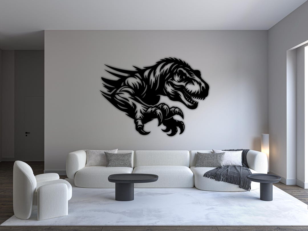 T-rex Scary DXF | Dinosaur Laser Cut and Silhouette, T-rex Cricut ...