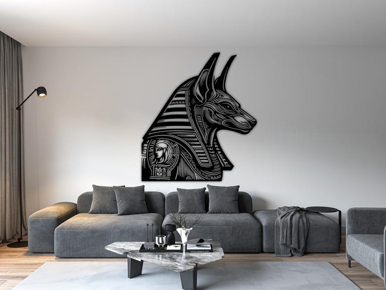 Anubis Svg, Egyptian God Silhouette for Cricut and Laser Cutting ...