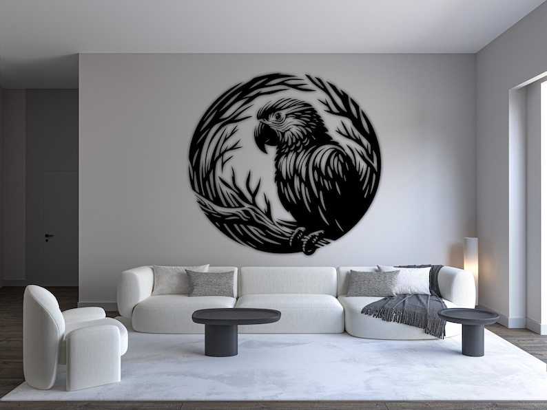 Cockatoo Parrot SVG, Metal Wall Art, Tropical Bird (digital Files) - Etsy