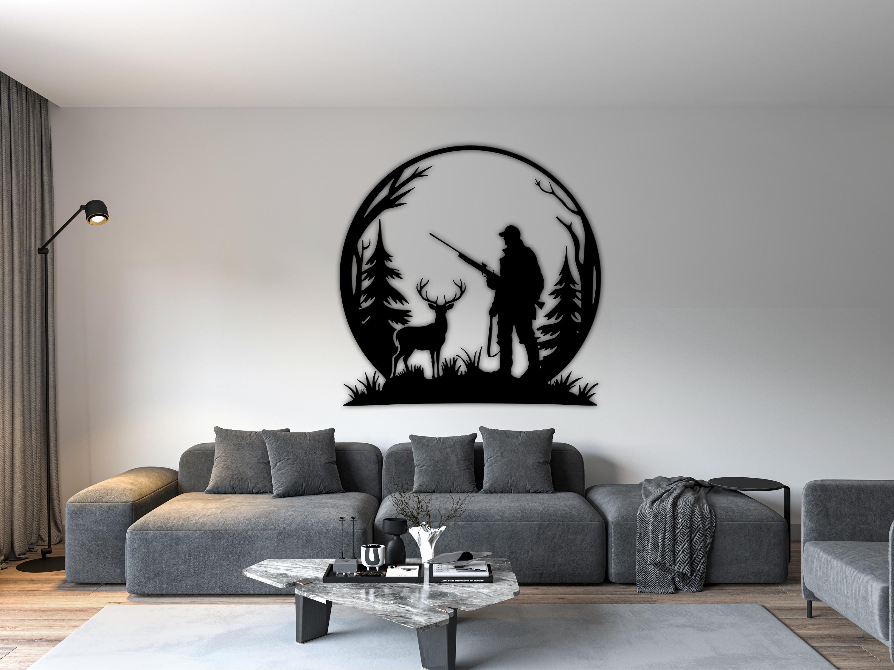 Hunter Deer SVG DXF | Hunter With Rifle Laser Cut | Hunting Cricut ...