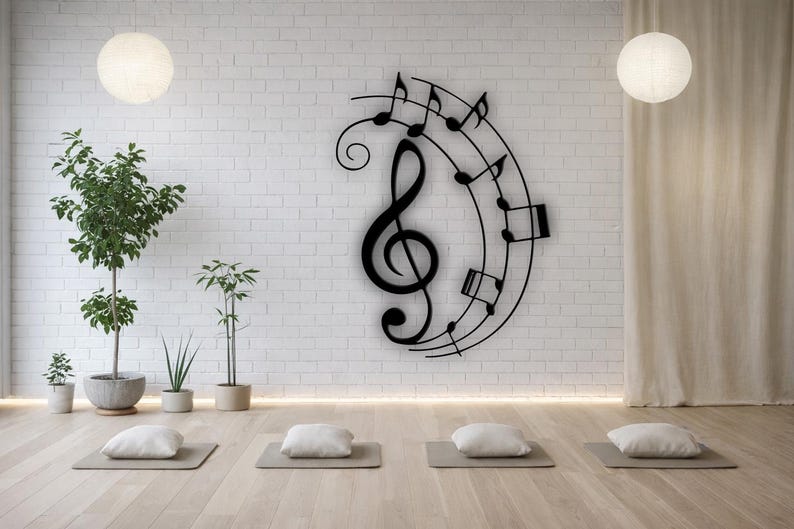 Treble Clef SVG DXF | Musical Staff Car Laser Cut Wall Art | Music ...