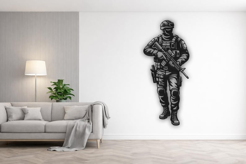 Delta Force SVG - Military Soldier Metal Wall Decor - Special Forces ...