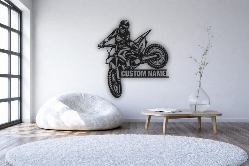 Dirt Bike Custom Name SVG - Motocross Rider Cut File - Personalizer ...