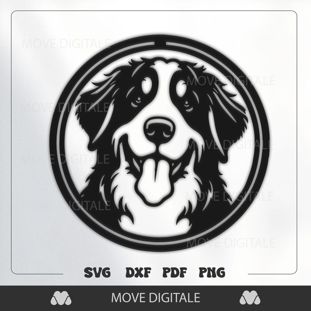 Berner Berg SVG DXF - Berner CNC Laser Cut Datei - Berner Silhouette ...