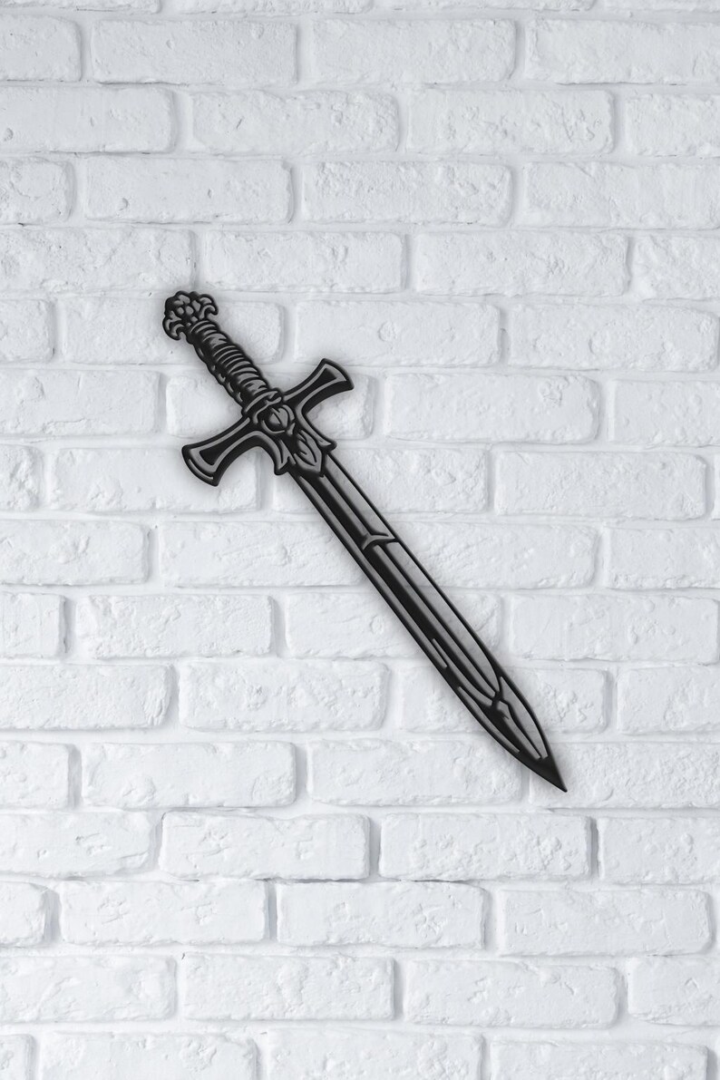 Medieval Sword SVG - Knight Weapon Cut File - Fantasy Dagger Clipart ...