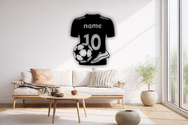 Soccer Custom Name Dxf, Laser Cut, Silhouette, Cnc, Svg, Plasma ...