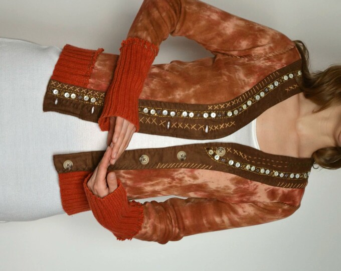 Vintage Jacket Russet Color Cotton Jacket Boho Style - Etsy