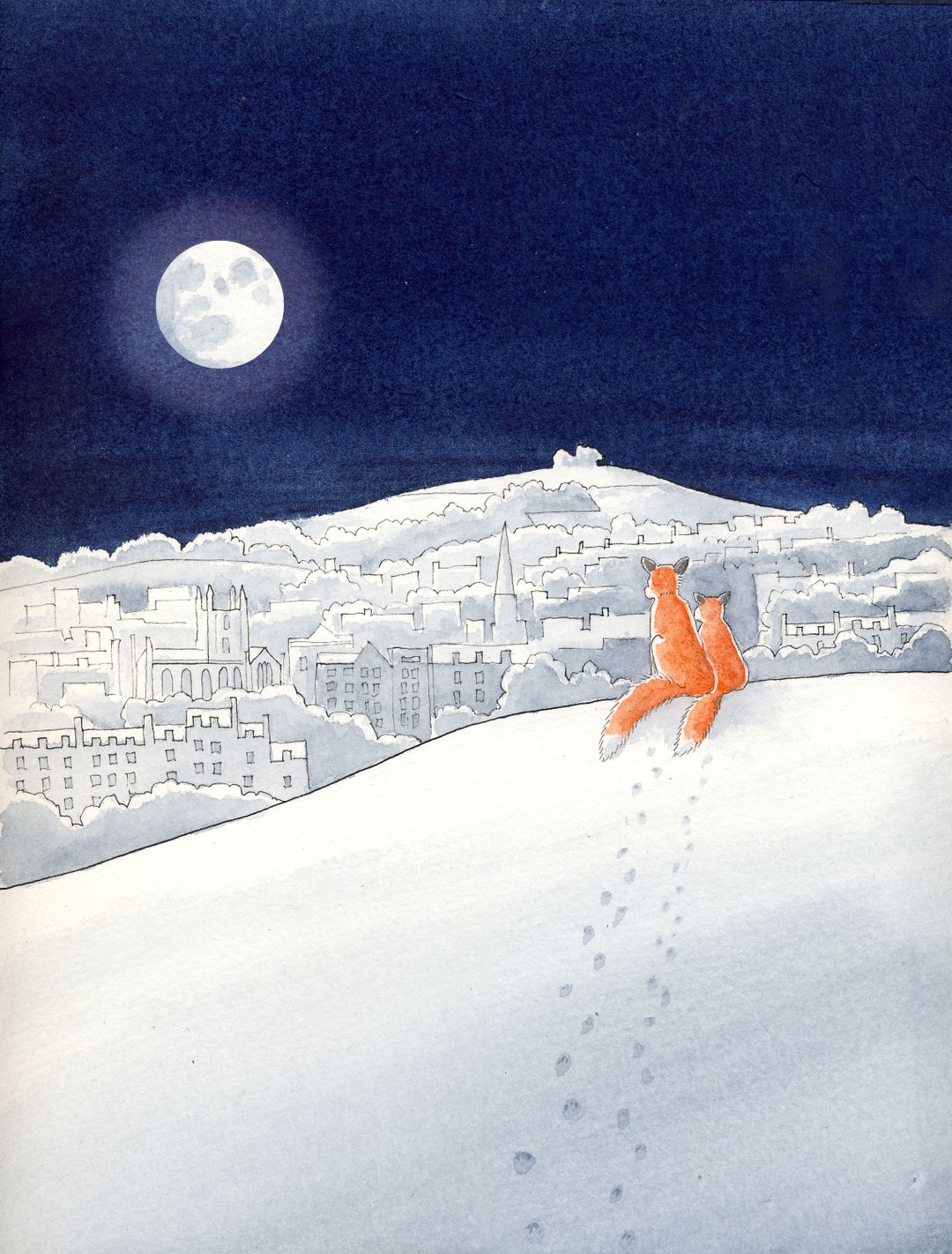 5 Greetings Cards: Vixen and Kit - Etsy