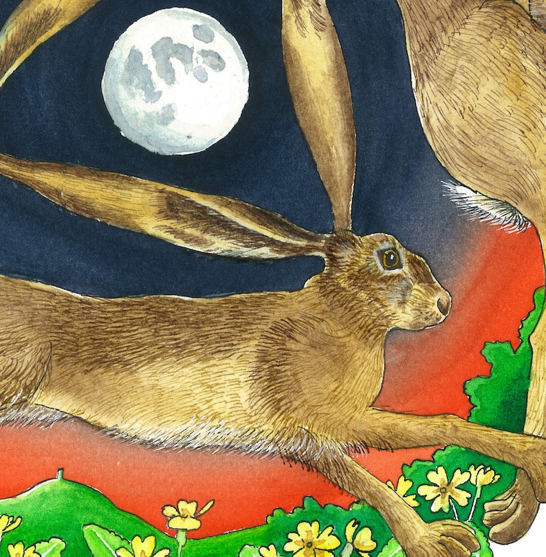 Three Hares - Etsy