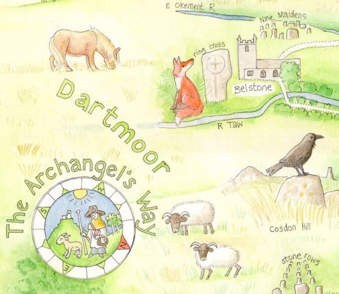 The Archangels Way map - Etsy Österreich