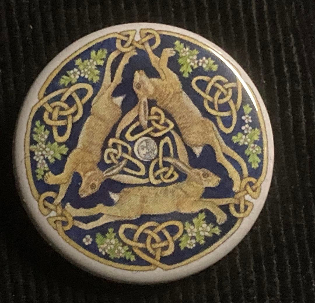 Badge - Three Hares - Etsy