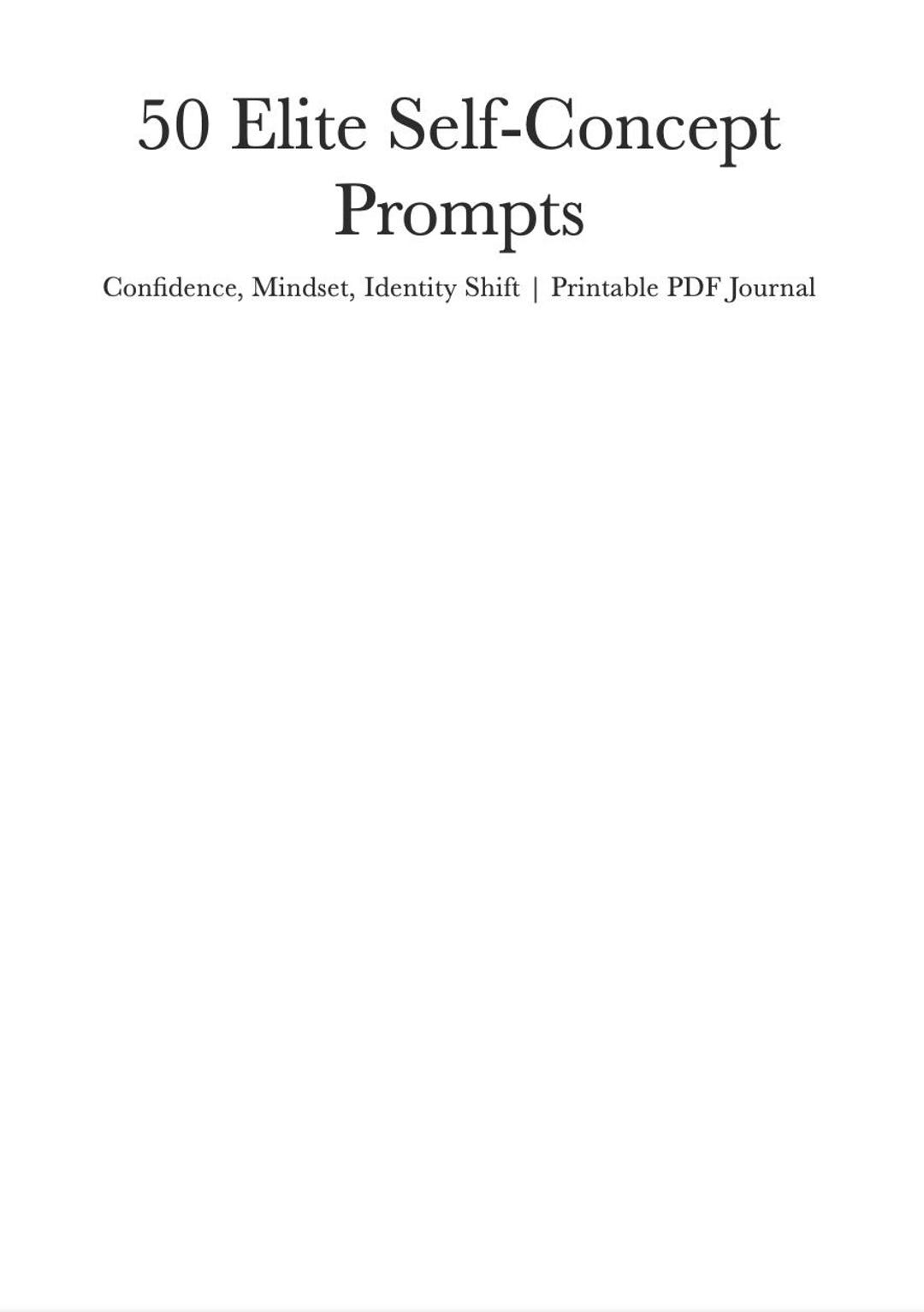 50 Reflective Journaling Prompts | Printable PDF Journal | Writing ...