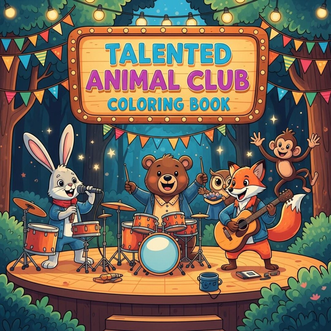 50 Talented Animal Club Coloring Pages for Kids | Cute Animal ...