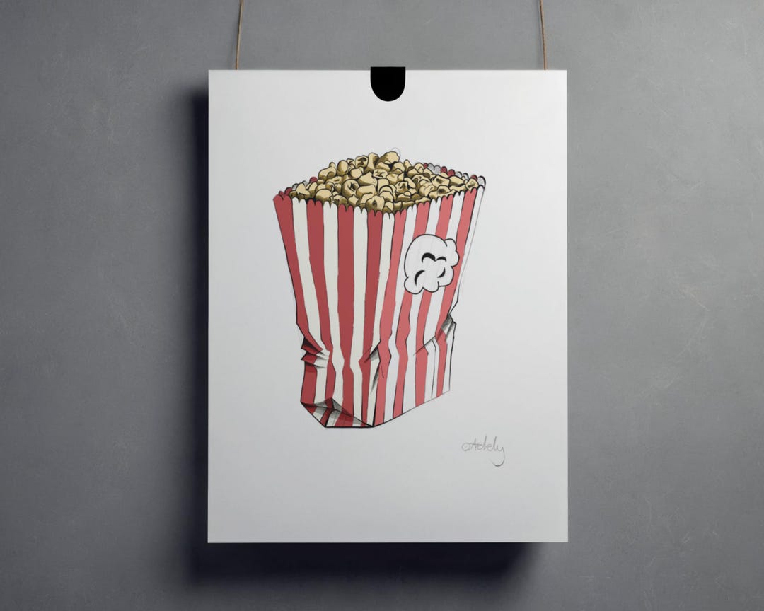 Popcorn Wall Art - Etsy