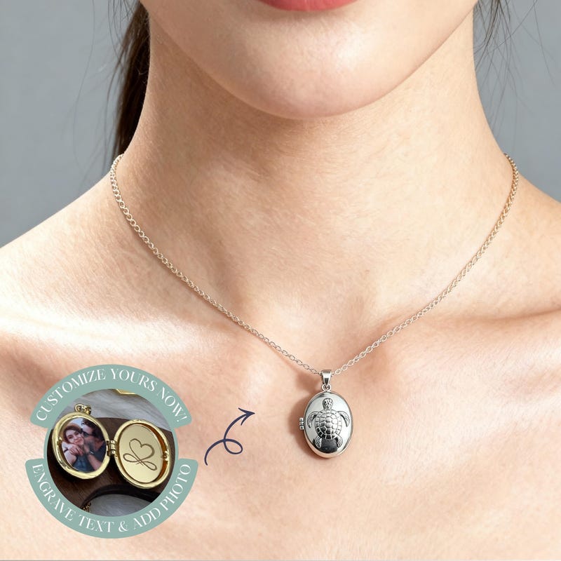 Turtle Memory Necklace - Etsy