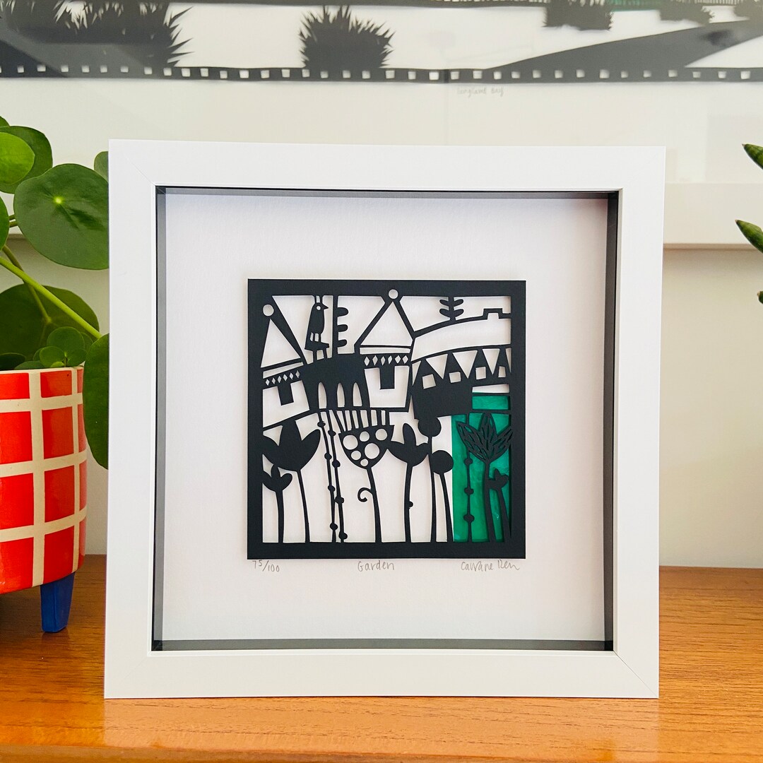 Garden Papercut Art / Paper Cut / 3d Paper Wall Art / Scherenschnitte ...