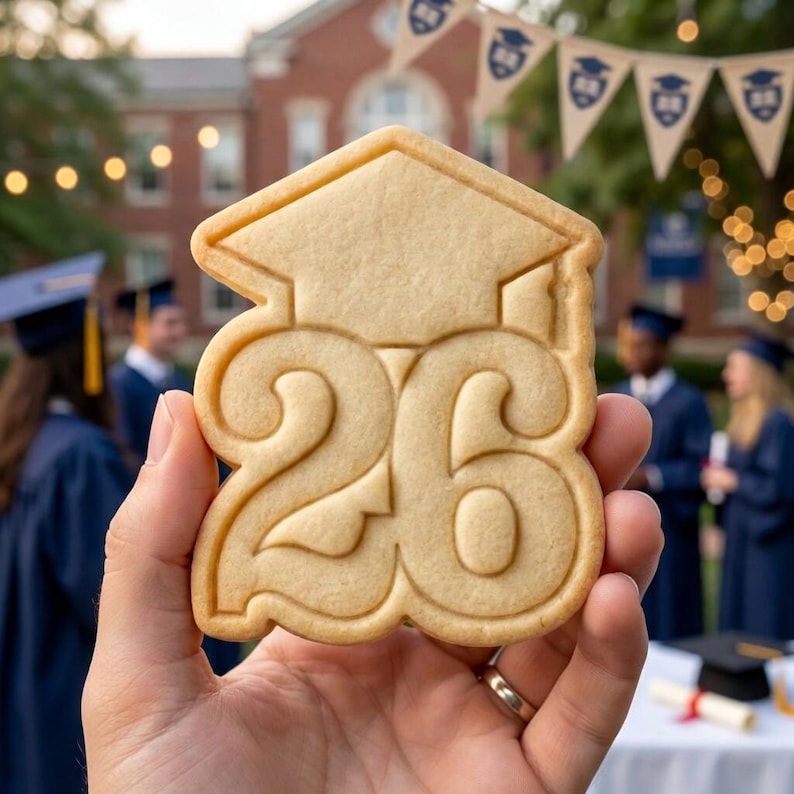 2026 Graduation Cookie Cutter and Stamp, Class of 2026 Cookie Cutter ...