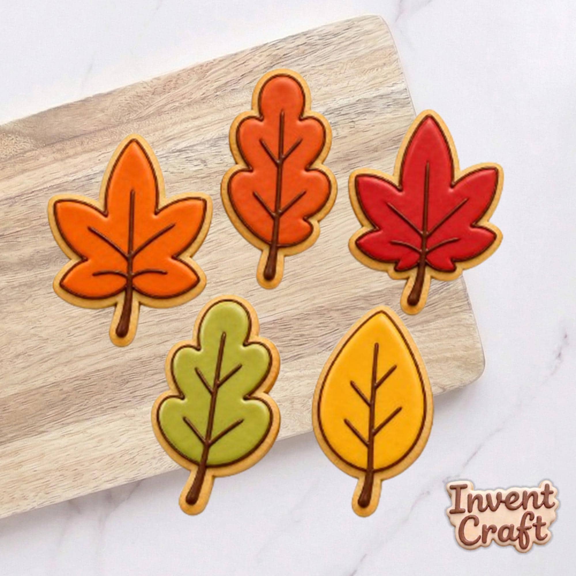 Leaves Cookie Cutter Set, Garden Leaves Cookie Cutters, Baby Showers ...