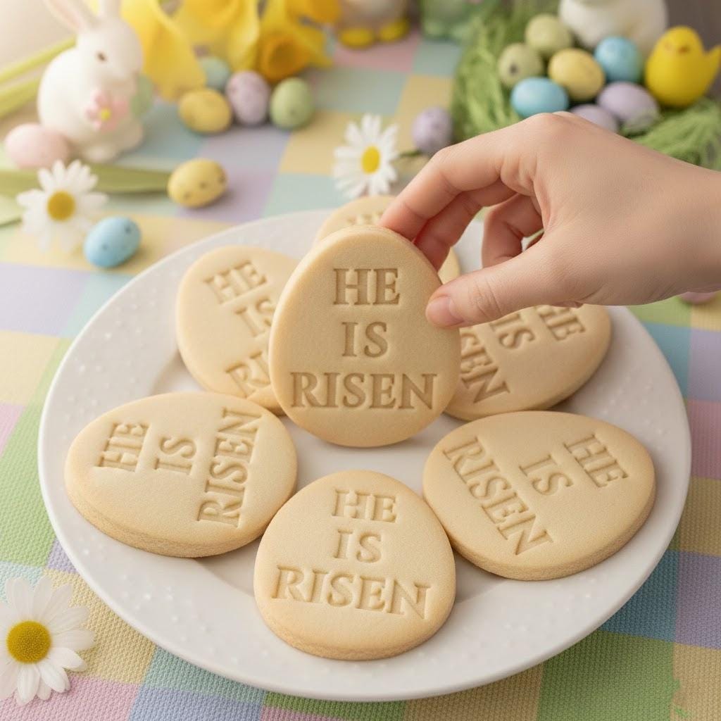 He is Risen Easter Cookie Cutter, Happy Easter Day Cookie Cutter Stamp ...