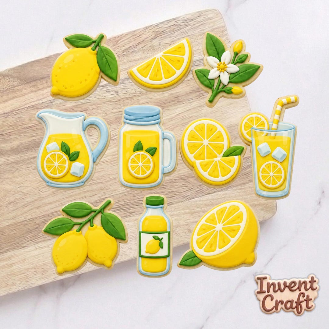 Lemon Theme Summer Cookie Cutter Set, Tropical Vacation, Love Summer ...