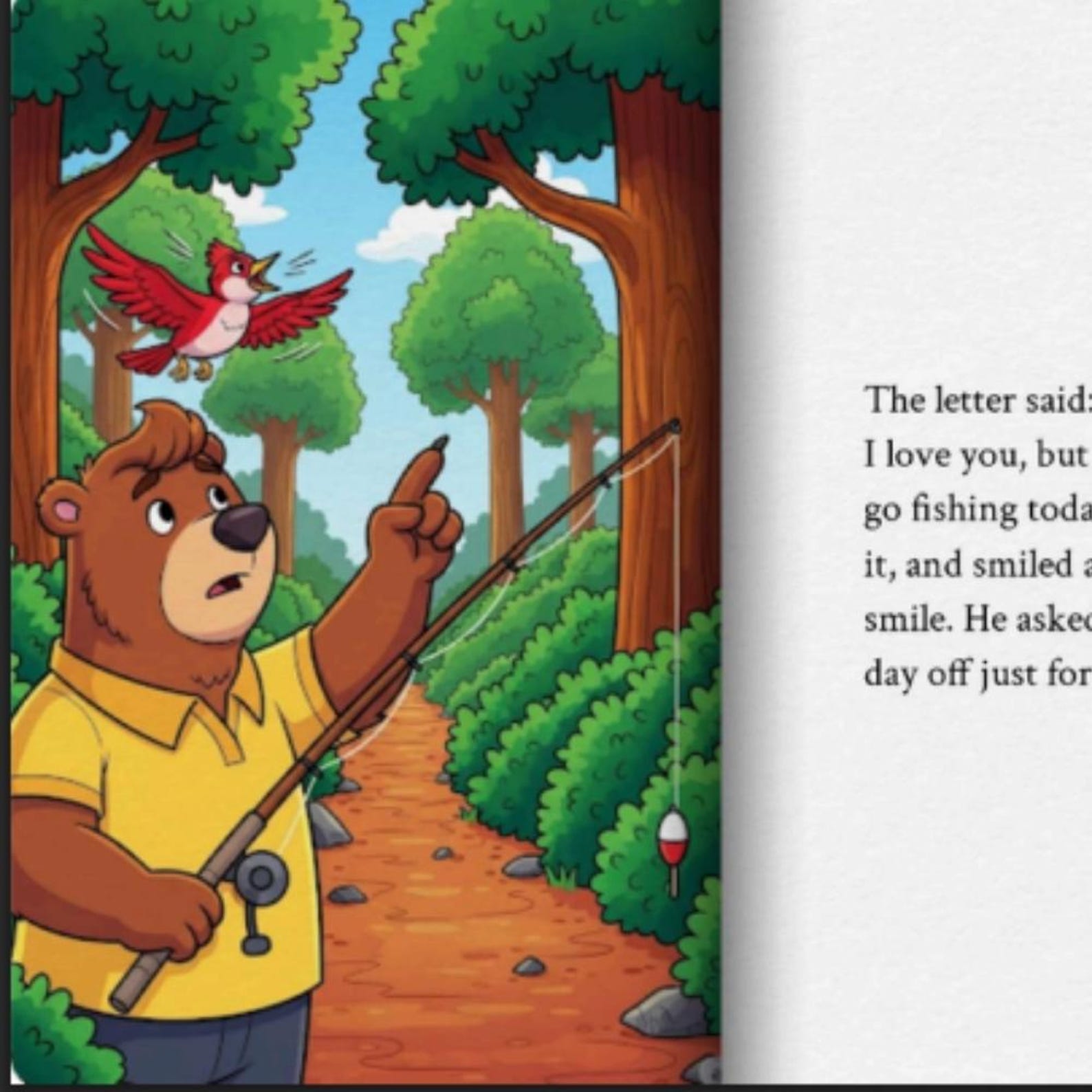 Father Son Bear Ebook, Let's Go Fishing Dad! Ebook Children (digital ...