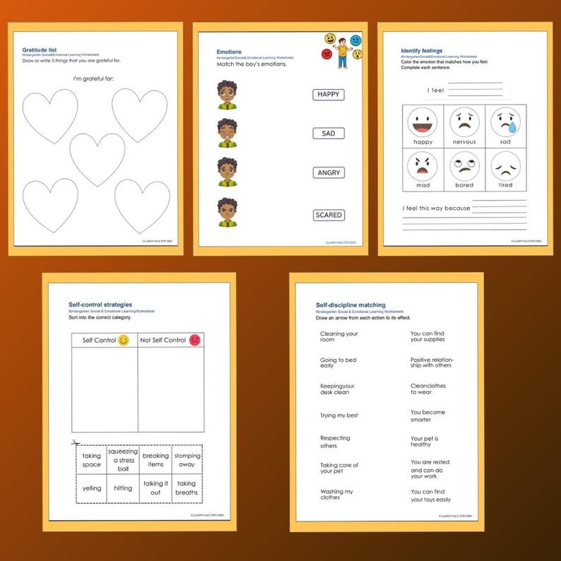 Social Emotional Learning Worksheets | Kids Emotions, Friendship Skills ...