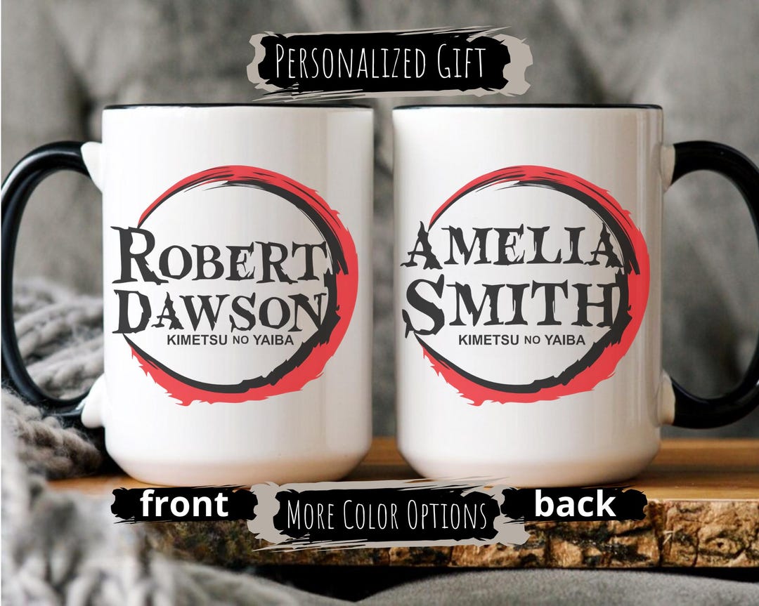Personalized Inspired Name Hashira Mug, Anime Mug Gift, Cute Anime ...