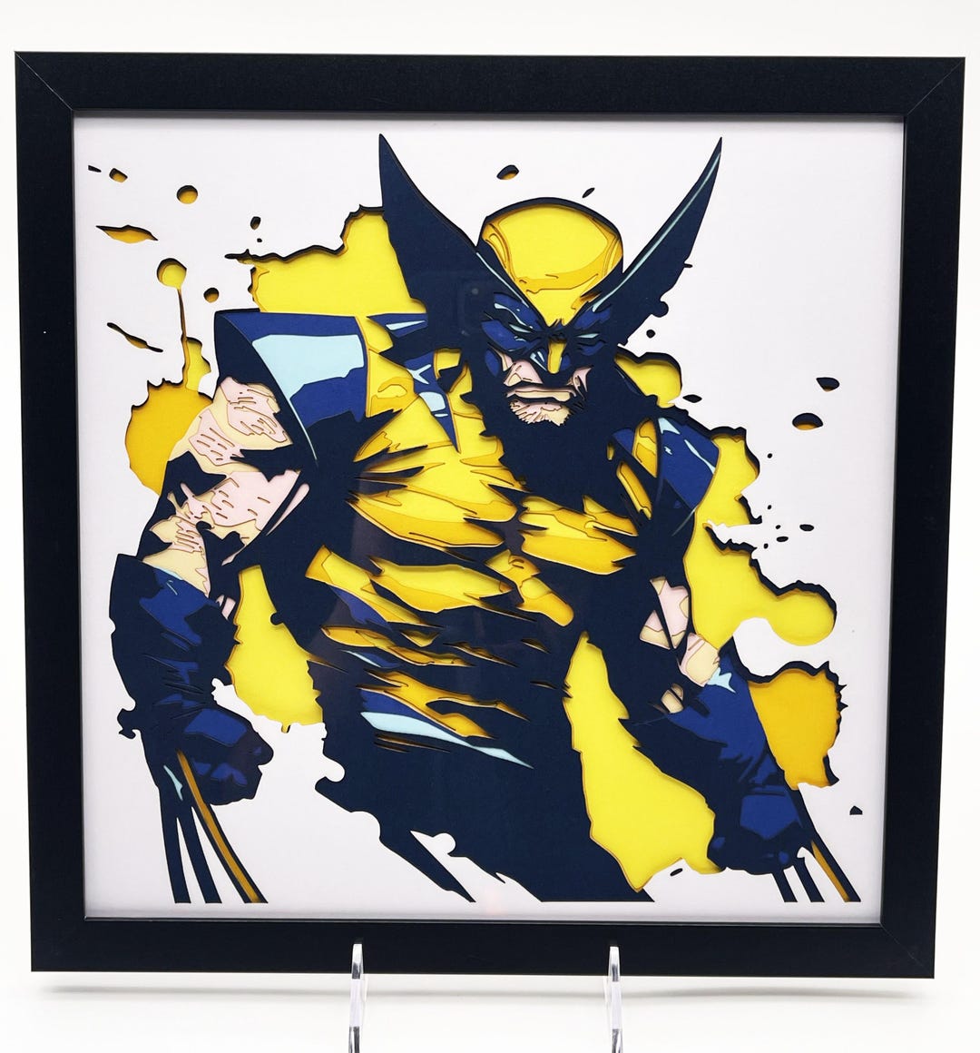 3D Layered Wall Art – Wolverine - Fan Art - 12x12 - Ferocious Clawed ...