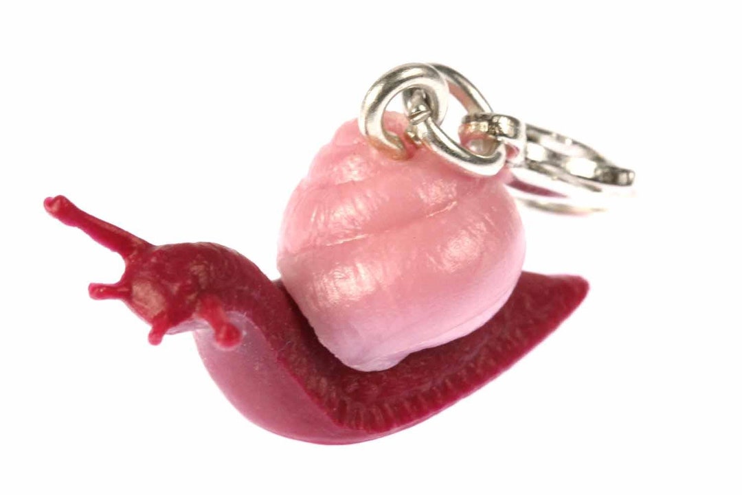 Snail Slug Charm Pendant Zipper Pull Bracelet Wristlet Miniblings Pink ...
