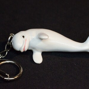 Beluga Key Ring Chain Miniblings Ocean Sea Animal Whale Baby - Etsy