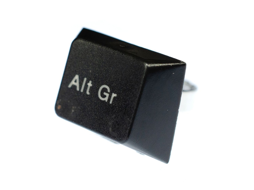 Alt Gr Button Keyboard Ring Pc Characters Ring Miniblings Computer ...