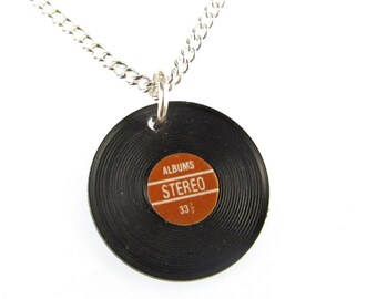 Vinyl Record Necklace - Etsy