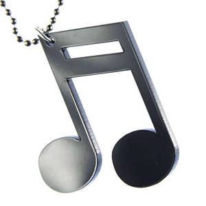Notes Necklace Miniblings 80cm Note Semiquaver Sixteenth 16th - Etsy