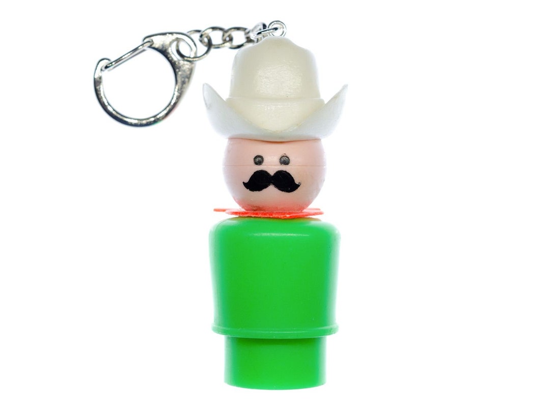 Fisher Price Little People Key Ring Key Chain Miniblings Retro Cowboy ...