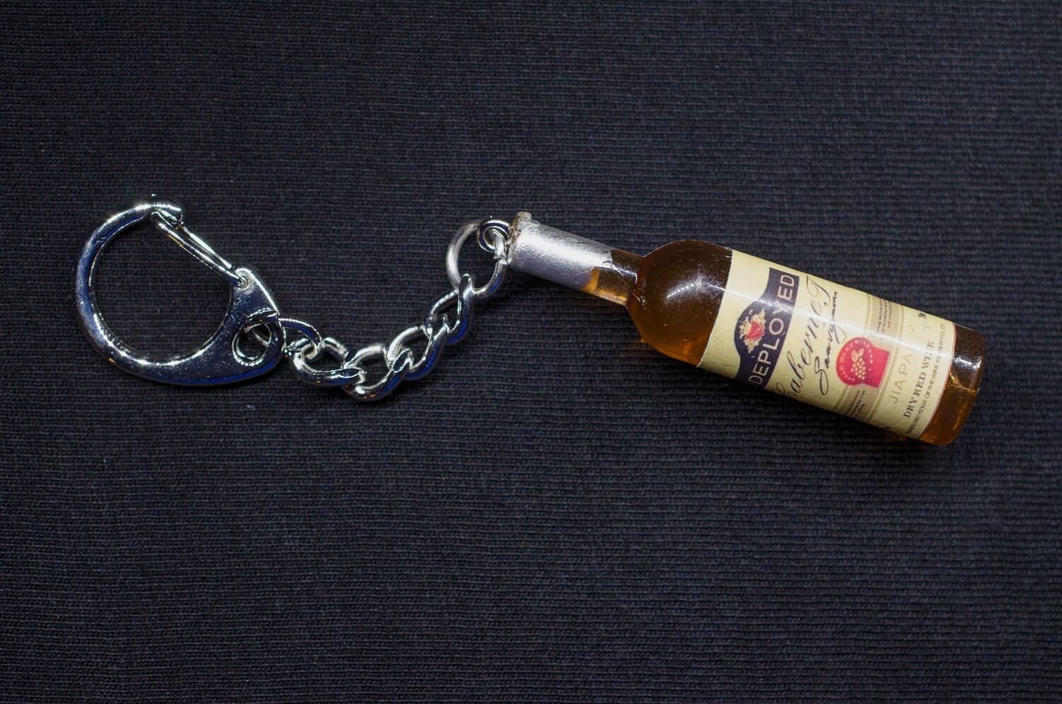 Wine Bottle Keychain Miniblings Key Chain 48mm Key Pendant - Etsy UK