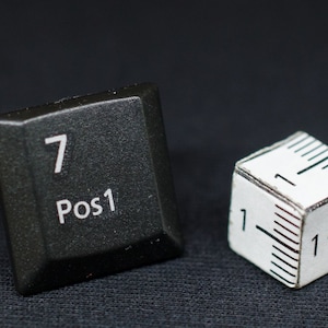 Seven Pos1 Keyboard Ring Number Key Miniblings Computer PC Upcycling ...