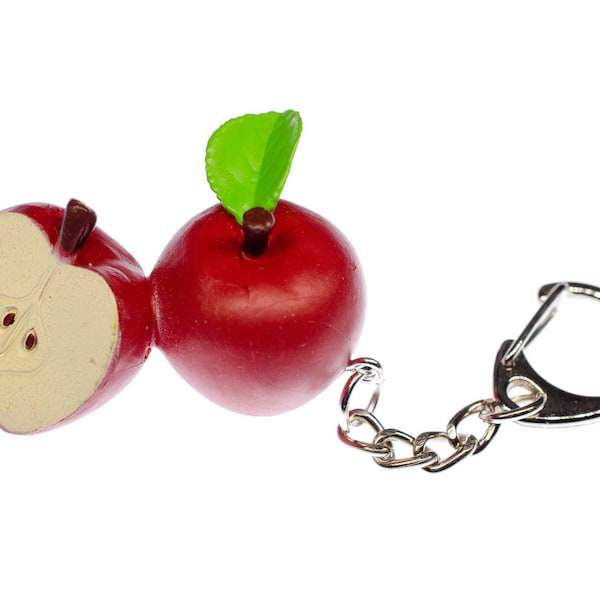 Apple Key Ring - Etsy
