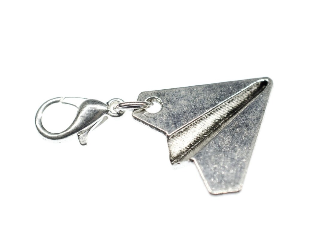 Paper Plane Airplane Charm Pendant Aircraft Miniblings Aeroplane ...