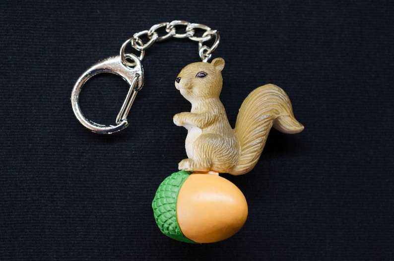 Squirrel Key Ring Chain Miniblings Zipper Animals Sciurus - Etsy UK